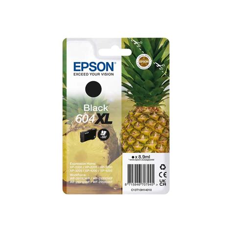 604 Xl Bk Cartouche Epson C13t10h14010 Noir Ananas
