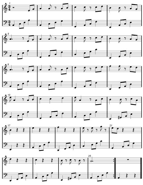 Hes A Pirate Easy Piano Sheet Music Easy Music