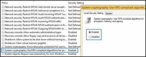 Enable Fips Compliant Mode