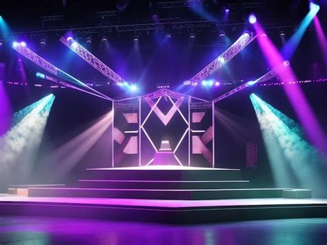 Premium Ai Image 3d Event Luxury Lighting Stage Aigenerated