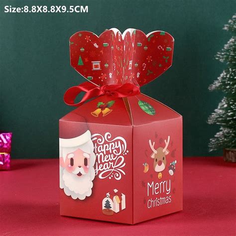 5개 크리스마스 선물 상자 산타클로스 하우스 사탕 상자 17화 레드 산타 Christmas T Box