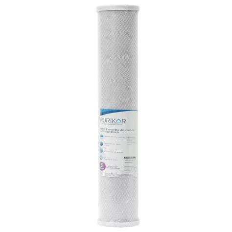 FILTRO CARTUCHO DE CARBÓN ACTIVADO BLOCK CTO MARCA PURIKOR CON