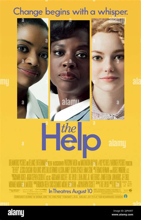 Octavia Spencer Viola Davis Emma Stone Poster The Help 2011 Stock