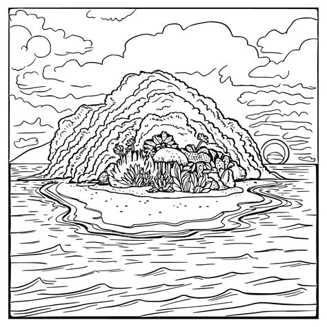 Eiland Kleurplaten Kinderen Kleurplaat