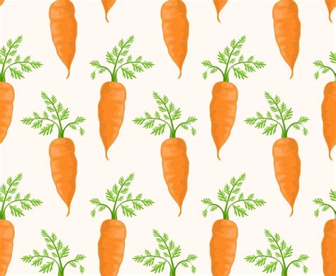 Premium Vector Seamess Pattern With Carrot Concept Repeating Design Element For Printing On
