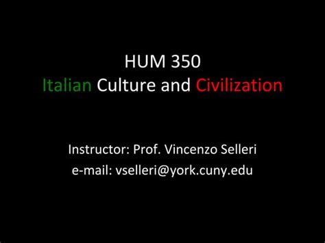 Hum 350 Course Outline Ppt