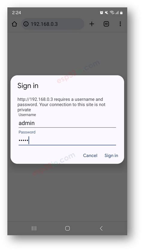 Esp32 Mot De Passe Du Serveur Web