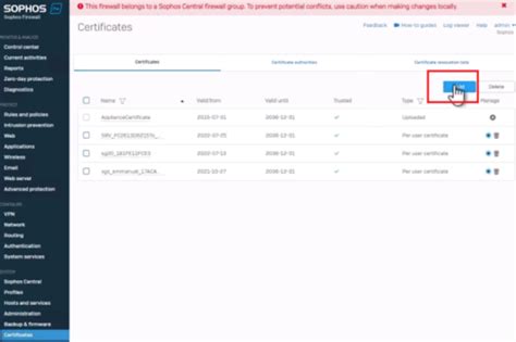 Sophos Firewall Install A Free And Valid Ssl Certificate Recommended Reads Sophos Firewall