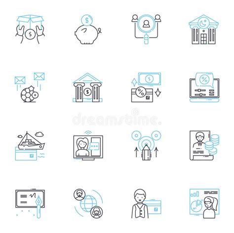 graphen finance lineare icons set graphen finance trends projektion