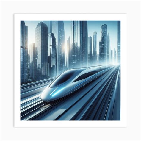 Futuristic Train Art Print By Artist From The Future Fy