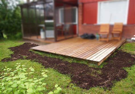 Puuhastelua Lasitettu Terassi Valmis