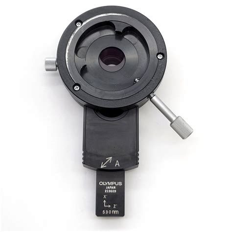 Olympus Microscope Analyzer Slider And 530nm Wave Plate For Bh2