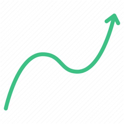 Curved Up Right Arrow Icon Download On Iconfinder
