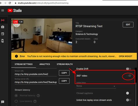 RTSP Streaming Plug In Plugin Camera 360 Developer