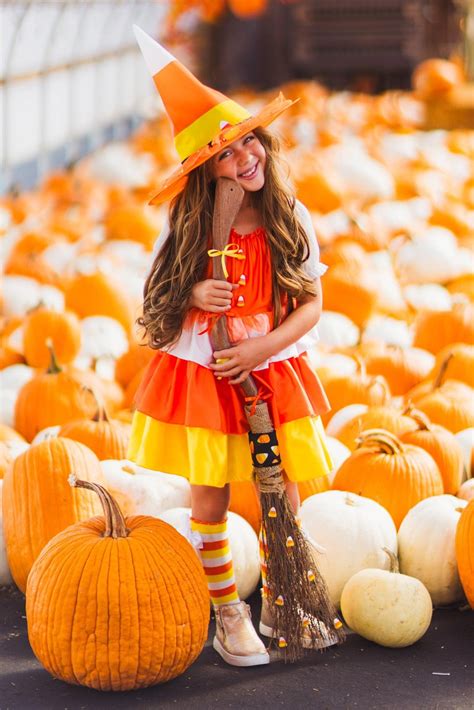 Candy Corn Witch Costume 2 Piece Set Sparkle In Pink