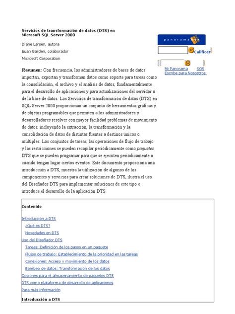 servicios de transformación de datos descargar gratis pdf servidor