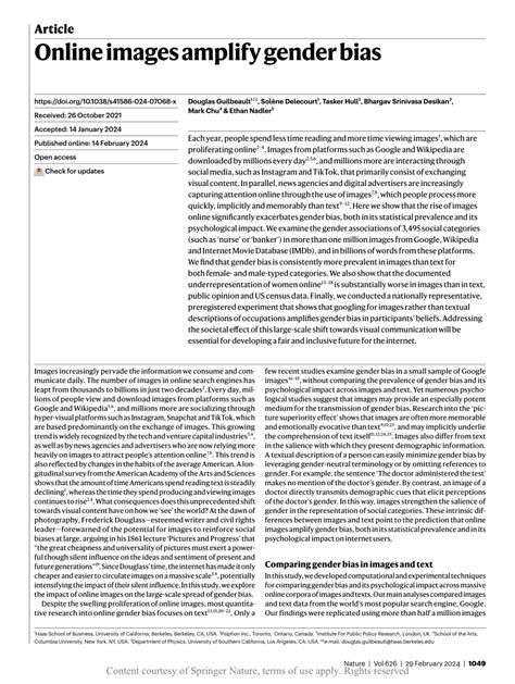 Pdf Online Images Amplify Gender Bias