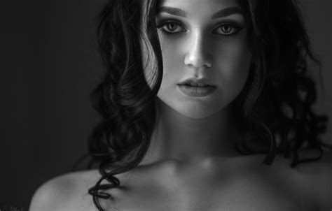 Wallpaper Look Girl Background Model Portrait Makeup Hairstyle