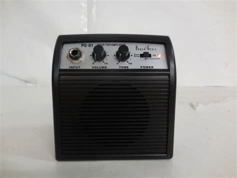 【やや傷や汚れあり】湘photogenicミニギターアンプpg 01ブラック3w出力コンパクトオーディオ機器9v電池×1個式