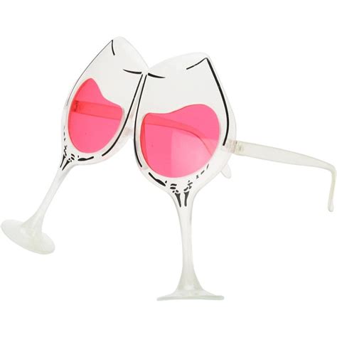 Wine Glass Shaped Sunglasses Wacky Glasses Night Club Colored Wine