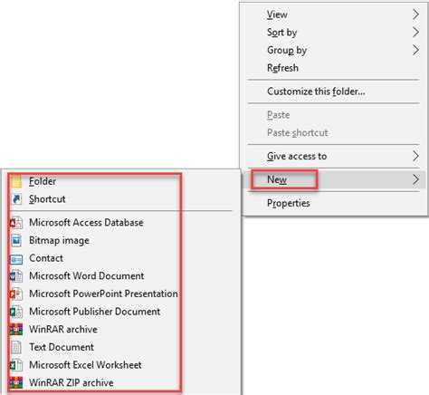 How To Remove Items In Windows File Explorer From The New Menu