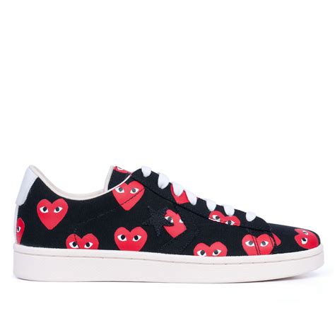 These Comme des Garcons Play X Converse Sneakers Are the Cutest Things ...