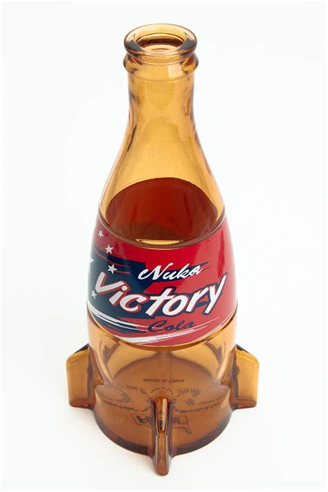 Fallout Nuka Cola Victory Glass Bottle And Caps Official Bethesda Gear
