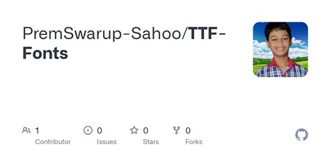 Github Premswarup Sahoo Ttf Fonts