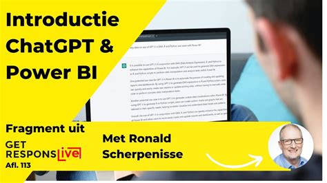 Chatgpt En Power Bi Een Eerste Introductie Youtube