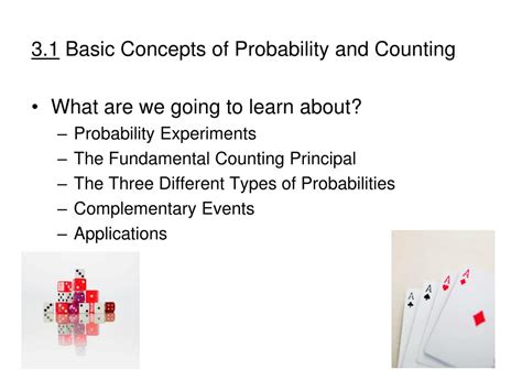 Ppt 31 Basic Concepts Of Probability And Counting Powerpoint