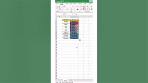 Excel Quick Analysis Tool Instant Formatting Shorts Youtube