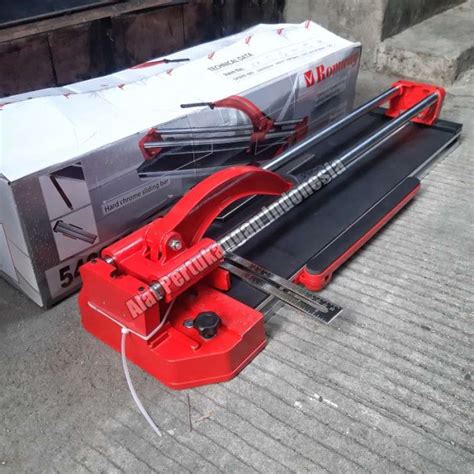 Promo Alat Mesin Potong Pemotong Keramik Granit Manual Original ROMWAY 120CM Diskon 23 Di