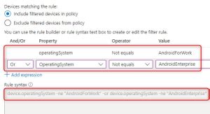 Blocking Access To Microsoft Outside The Android For Work Profile With Endpoint Manager