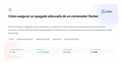 Apagado Adecuado De Contenedores Docker Guía Completa Labex