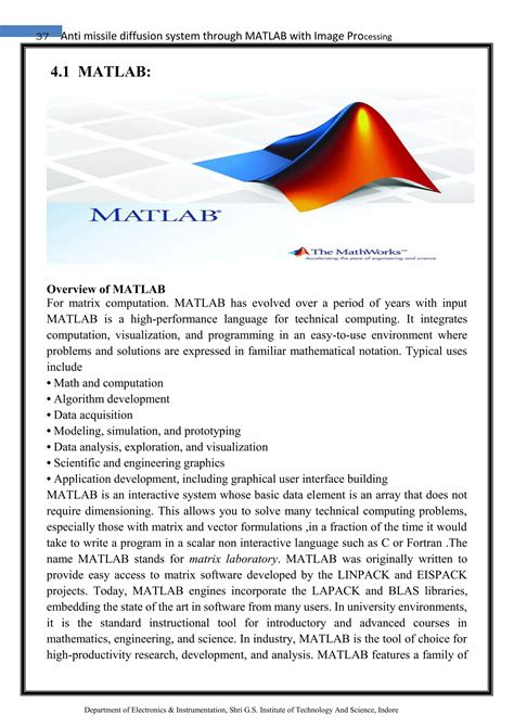 Anti Missile Diffusion System Through Matlab With Image Processing Pdf