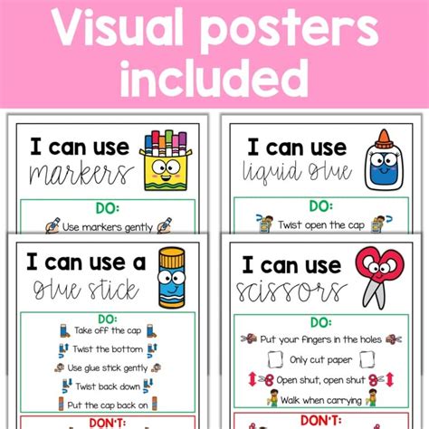 How To Use School Supplies School Supply Procedures Tpt