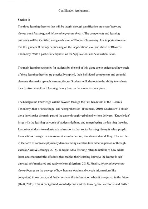 Gamification Assignment Mgmt3729 Managing Workplace Training Unsw Thinkswap