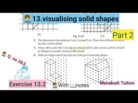 7th Class Maths Chapter 13 Visualising Solid Shapes Exercise 13