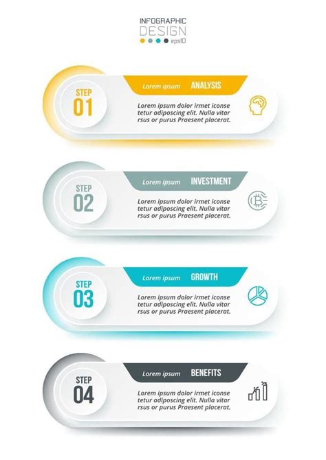 Infographic Template Business Workflow Concept