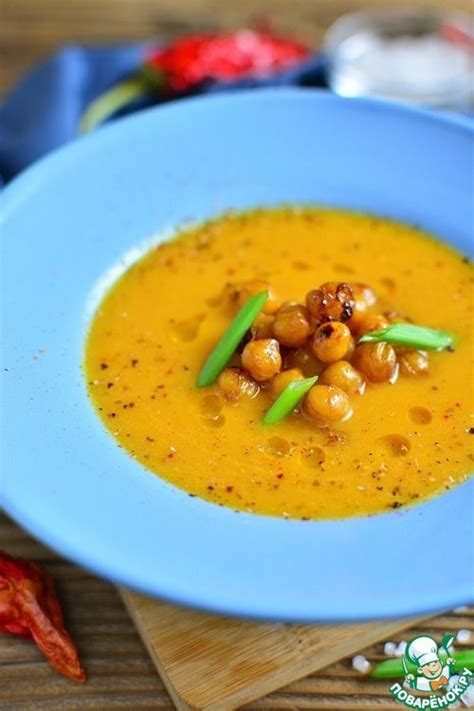 Тыквенный суп с обжаренным нутом Recipe Ethnic Recipes Recipes Food
