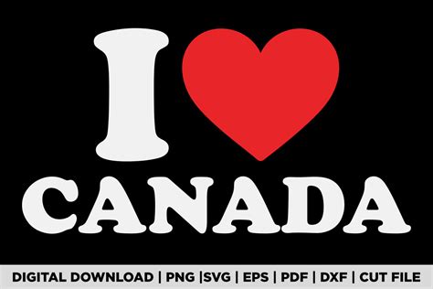 I Love Canada T Shirt Graphic By Pod Graphix · Creative Fabrica