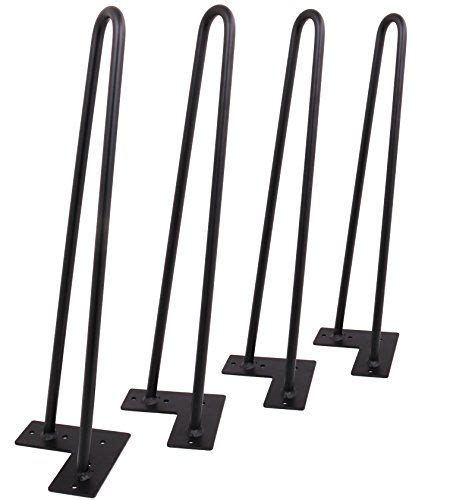 Hairpin Legs Matte Black Diy Industrial Strength Mid Century Modern