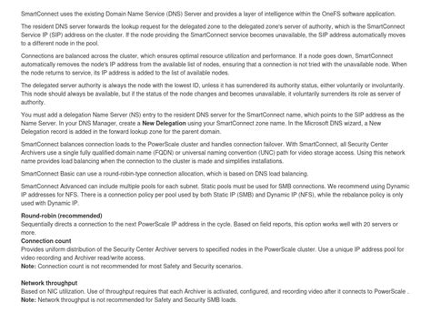 Configuring Smartconnect Configuration Best Practices—dell Storage Solution With Genetec