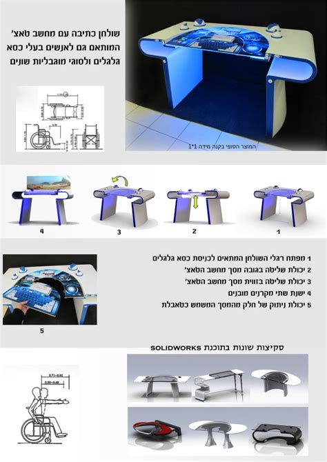 Wheelchair Accessible Interactive Computer Desk Universal Design Style