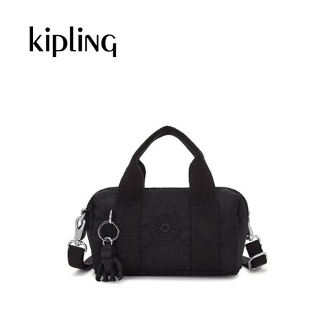 Kipling Bina Mini Black Noir Shoulder Bag Shopee Malaysia