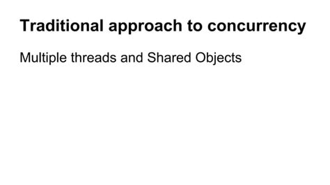 actor model pattern for concurrency ppt
