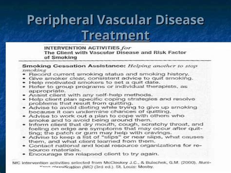Pvd Peripheral Vascular Disease Managementppt