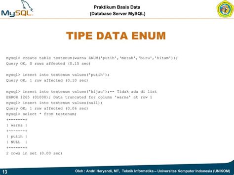 Tipe Data Pada Mysql Pdf