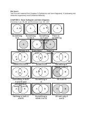 PHI Test Docx PHI Test Test Covers Material From Chapters Syllogisms And Venn Diagrams