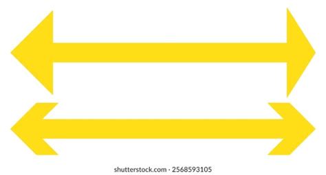 Left Right Arrow Pointer Cursor Opposite Stock Vector Royalty Free